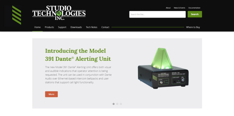 Studio Technologies Launches New Website - Studio Technologies, Inc.